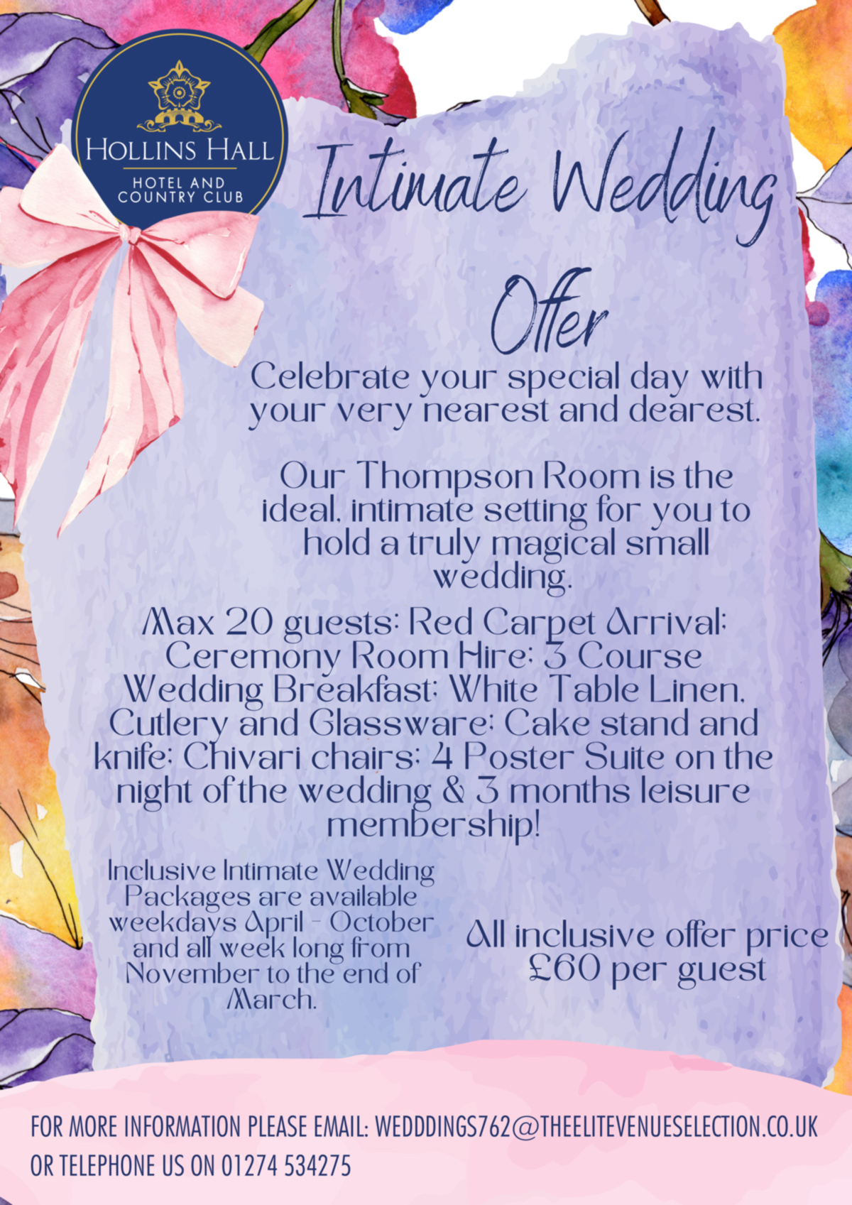 Leeds Weddings | Hollins Hall Hotel & Country Club